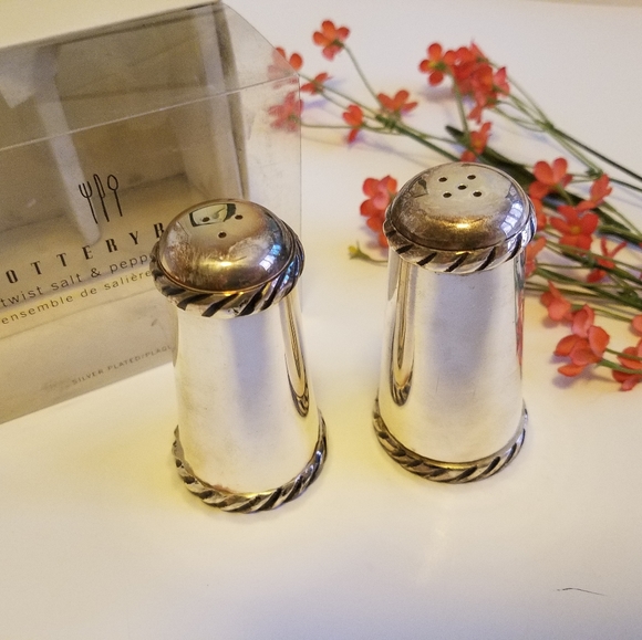 Pottery Barn | Dining | Pottery Barn Twist Salt And Pepper Shakers ...